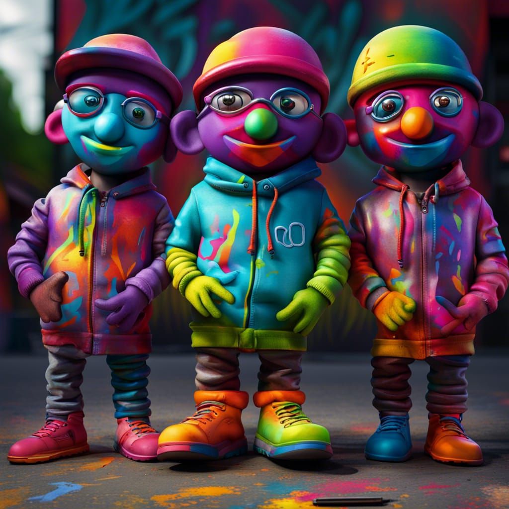 Friendly Puppets, full body portrait, 8k resolution concept art ...