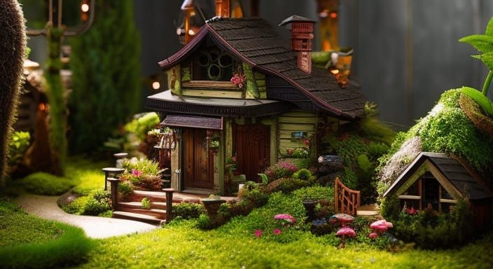 Fairy Garden Fun - 001 - AI Generated Artwork - NightCafe Creator