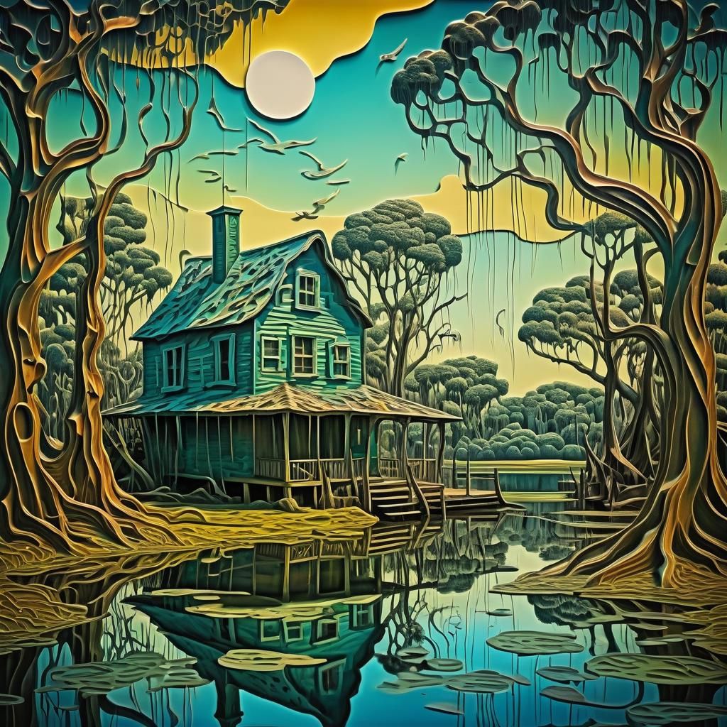 Swampland - AI Generated Artwork - NightCafe Creator