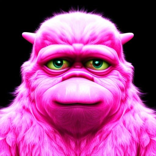 Pink monster - AI Generated Artwork - NightCafe Creator