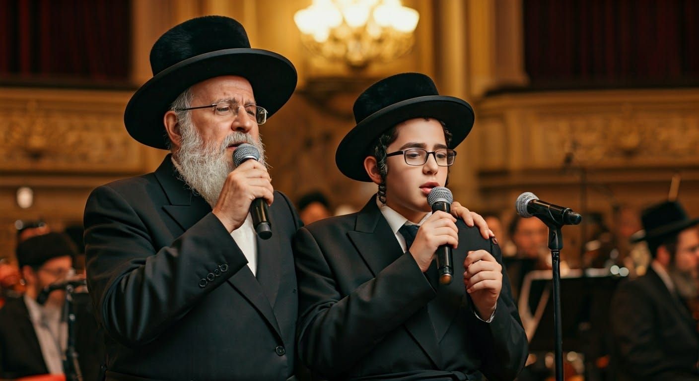Devout Hasidic Singers Perform Together on Ornate ... - AI Art
