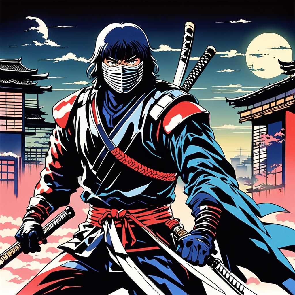 An 80's classic Anime about a muscular masked ninja warrior, with a ...