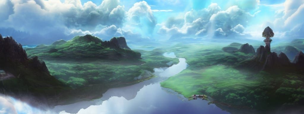 welcome back to the skylands v2 - AI Generated Artwork - NightCafe Creator