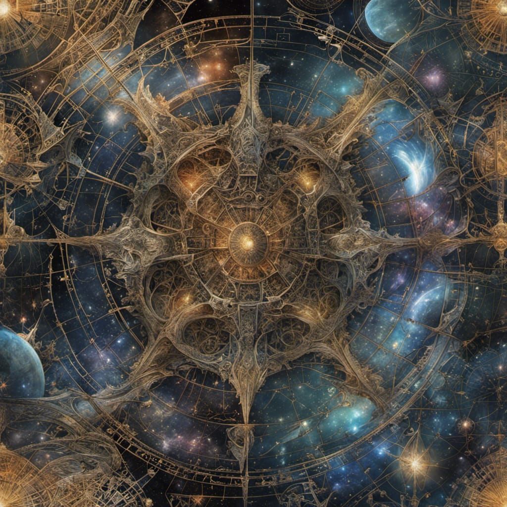 Cosmic Chart - AI Generated Artwork - NightCafe Creator