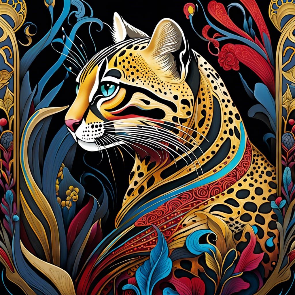 Ocelot - AI Generated Artwork - NightCafe Creator