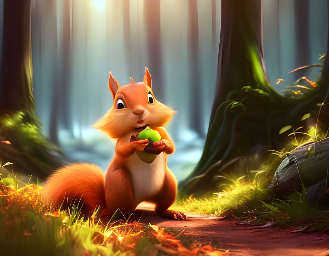 Squirrel - AI Generated Artwork - NightCafe Creator