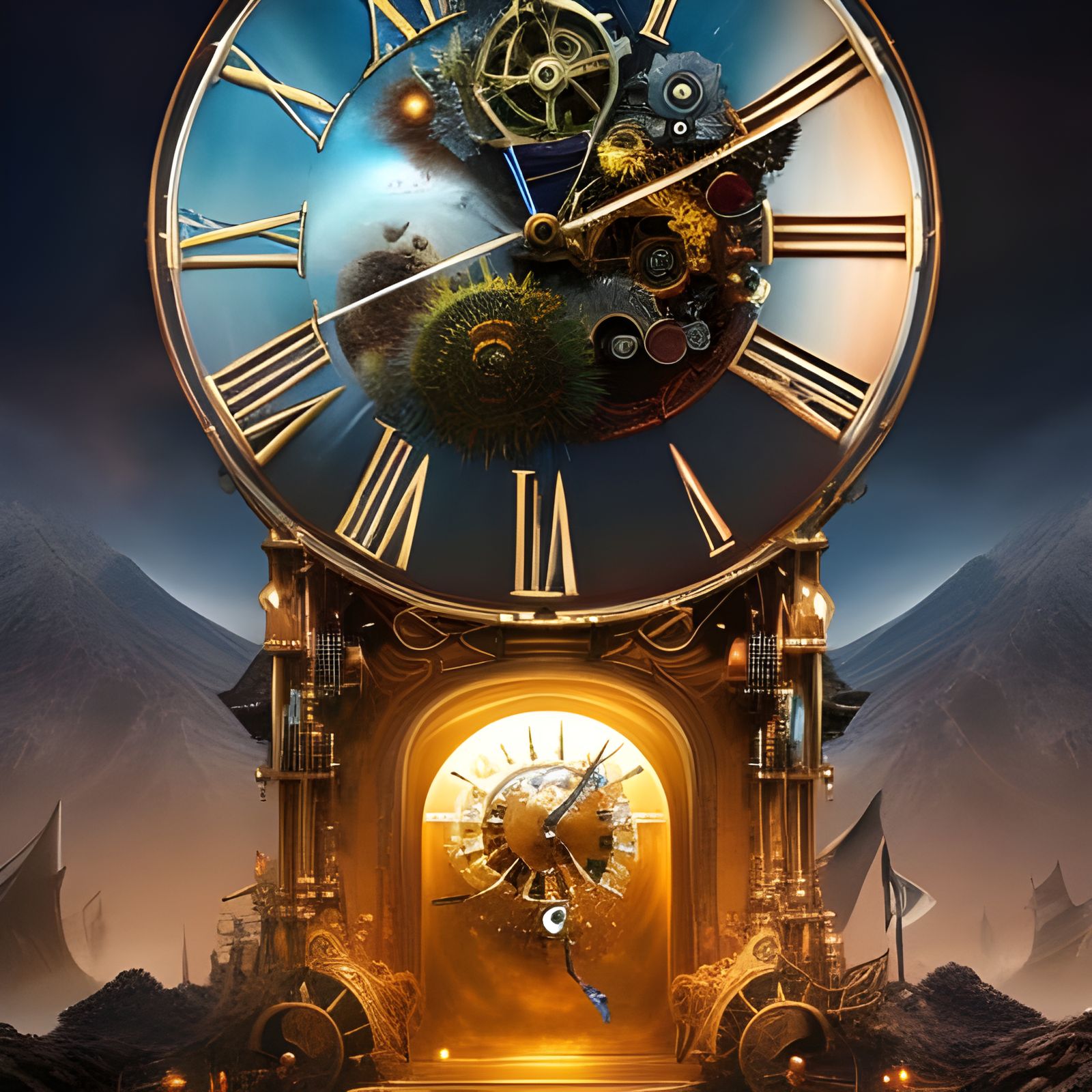 Clock - AI Generated Artwork - NightCafe Creator