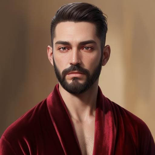 Haidar Jan Ansari –– un homme beau avec une barbe bien entretenue - AI ...