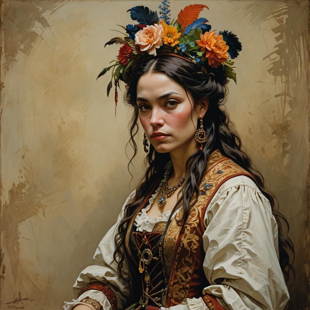 Gypsy Woman - AI Generated Artwork - NightCafe Creator