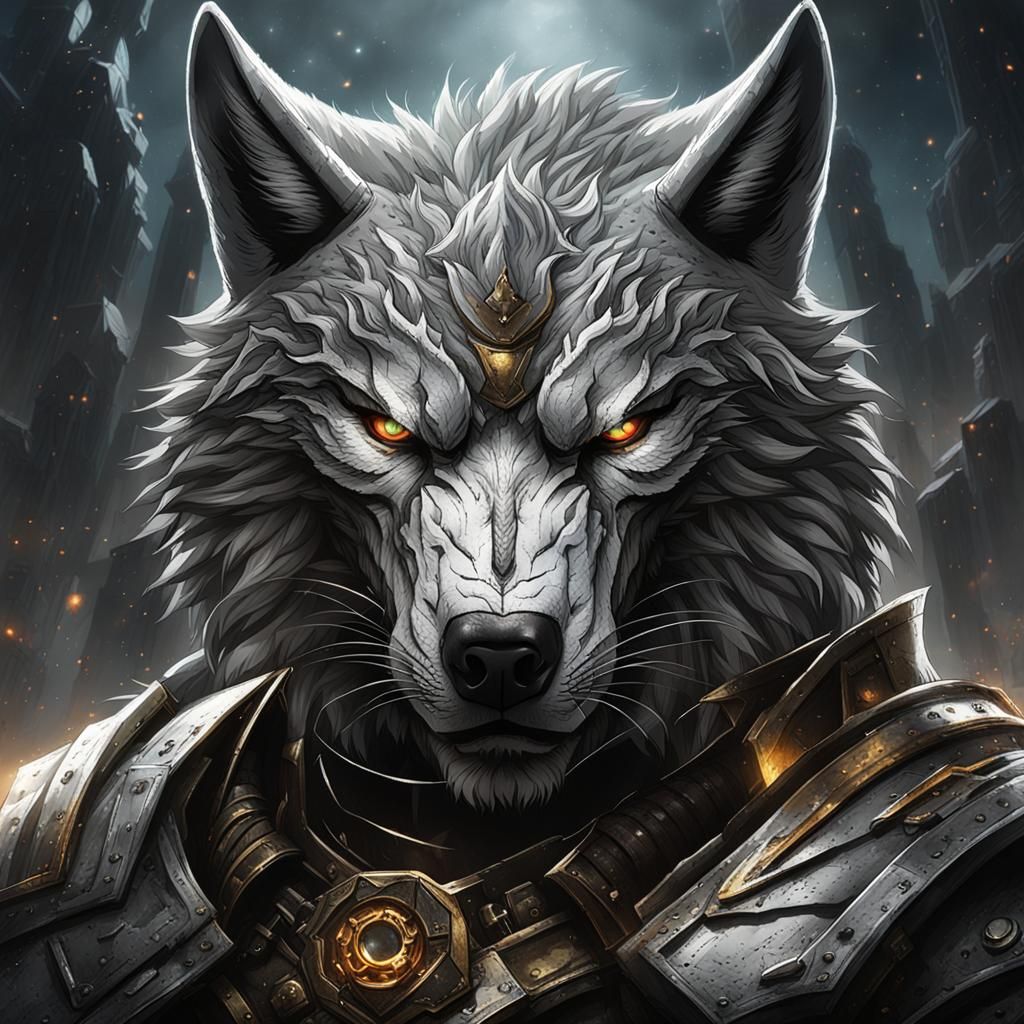O lobo guerreiro é um ser imponente, com olhos penetrantes que revelam ...