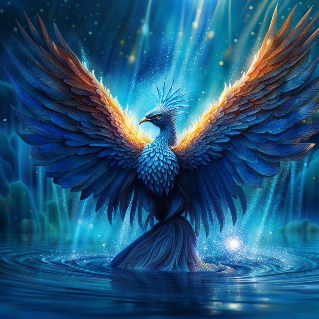 Water phoenix - AI Generated Artwork - NightCafe Creator