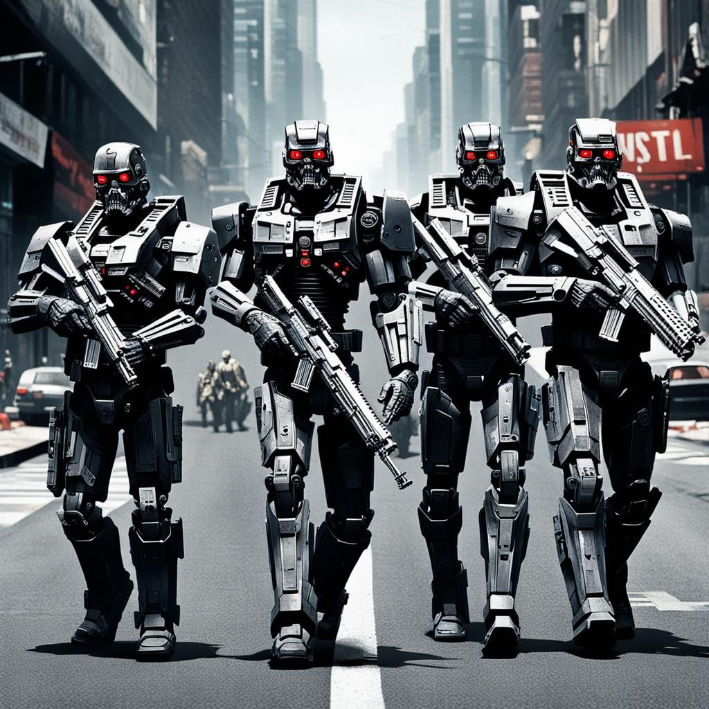 Terminators! - AI Generated Artwork - NightCafe Creator