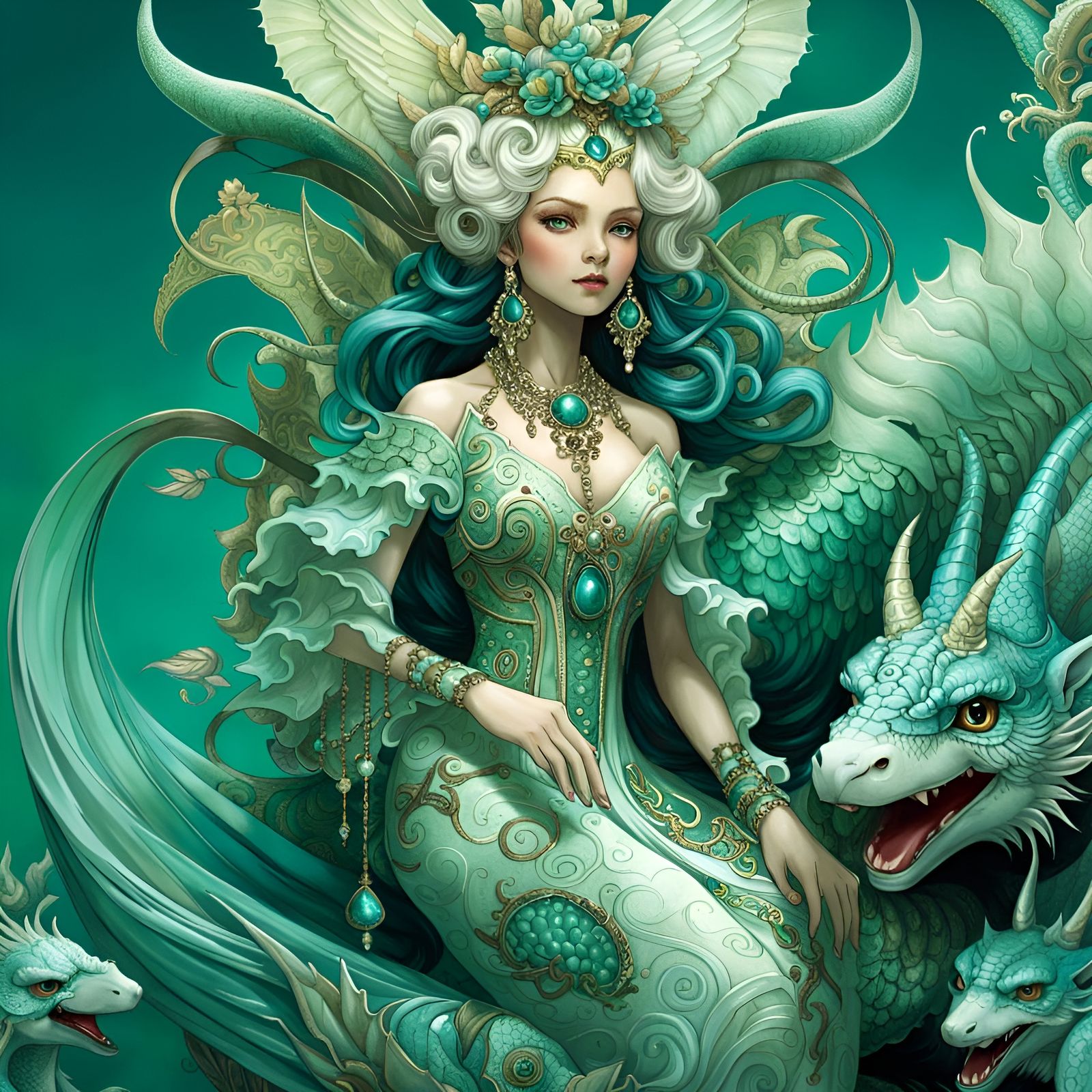 Tiamat - AI Generated Artwork - NightCafe Creator