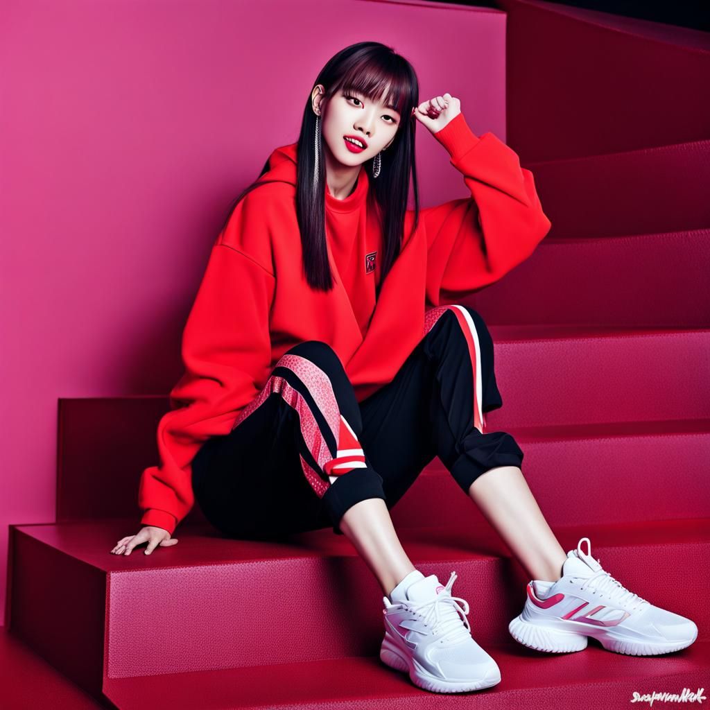 Blackpink's Lisa is very cute and flexible like a snake. Model in ...