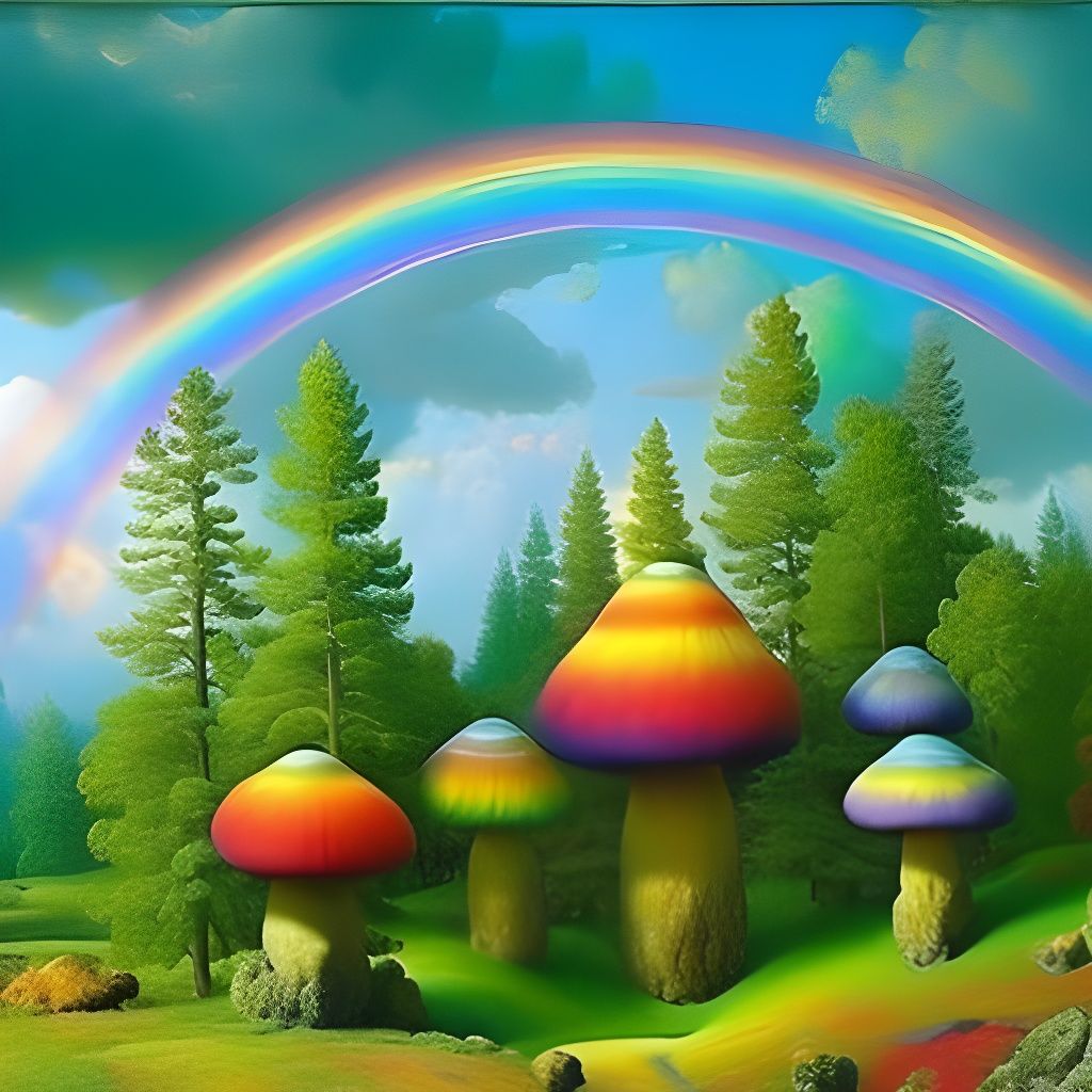 Magic Mushroom Forest : r/nightcafe