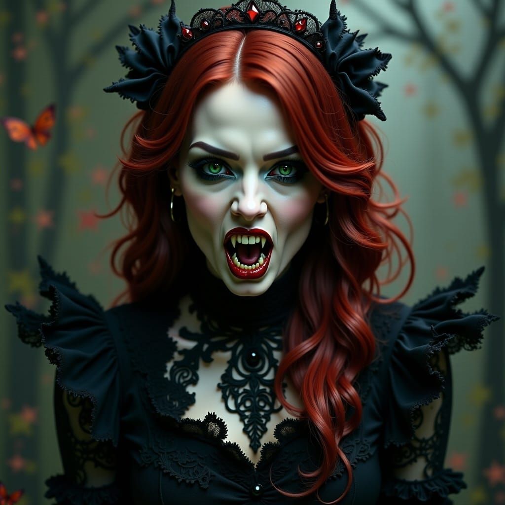 Gothic Vamp - Ethereal Vampire in Victorian Haunting