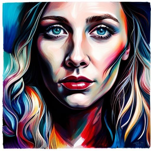 Elizabeth Chase Olsen as the ax murderer - AI Generated Artwork ...