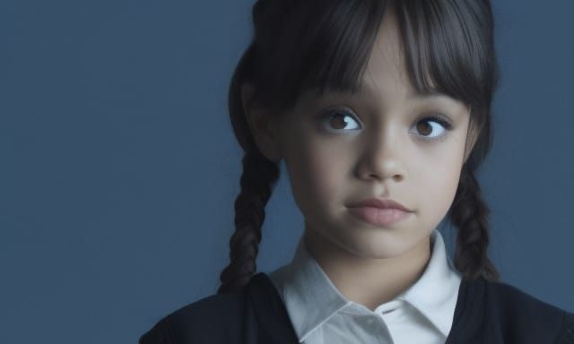 Jenna Ortega as a baby - AI Generated Artwork - NightCafe Creator