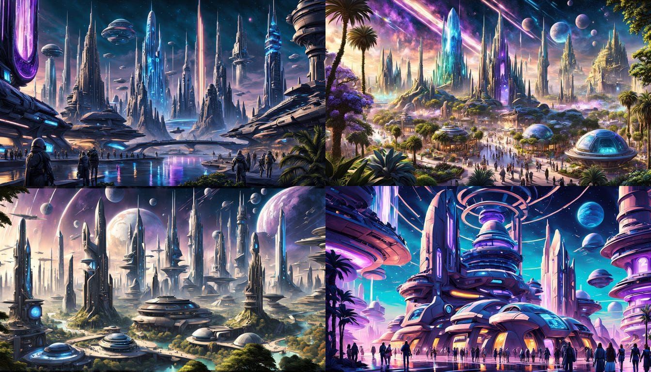 Orlando Theme Parks on Chandrila, High Republic - AI Art