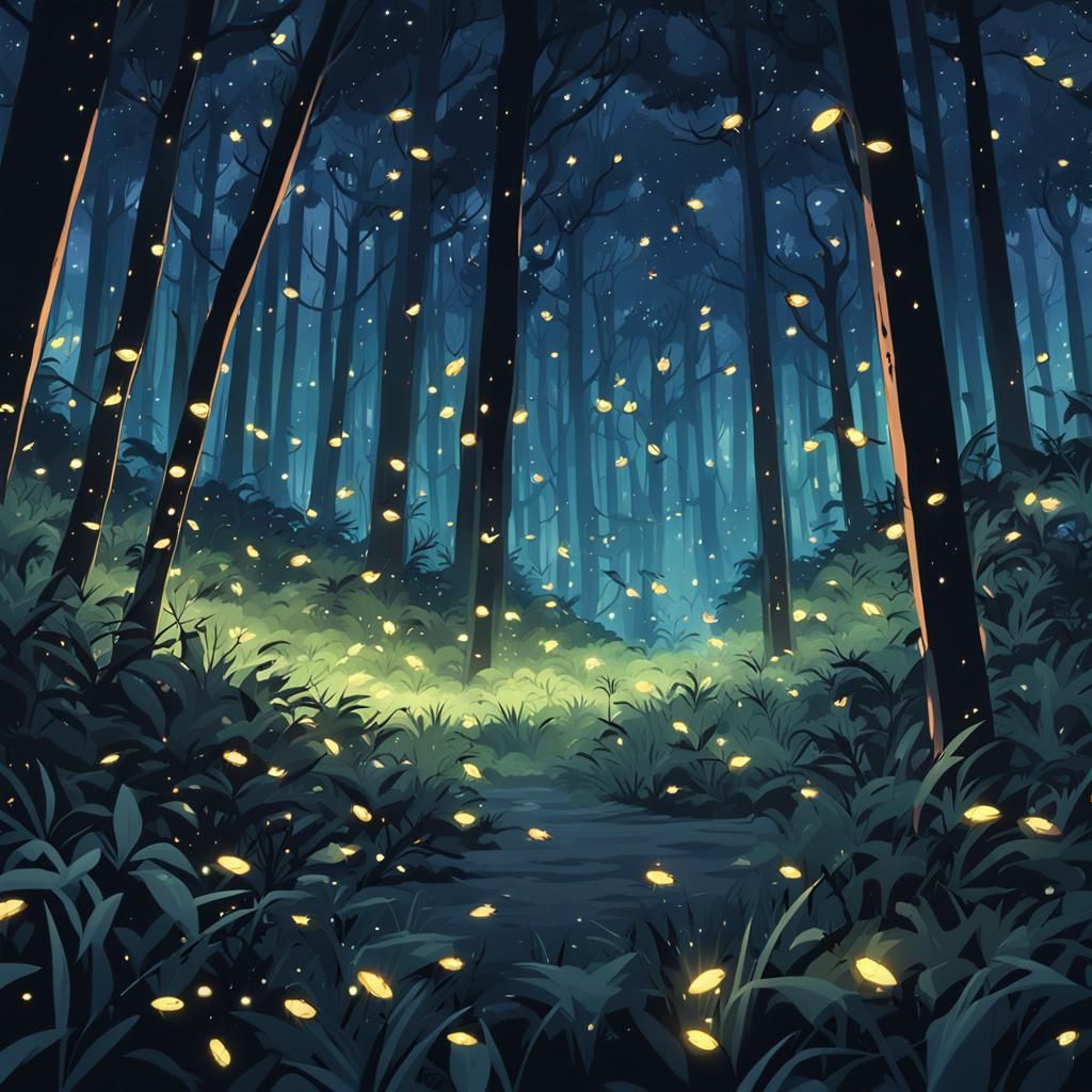 Dreamy glow bugs - AI Generated Artwork - NightCafe Creator