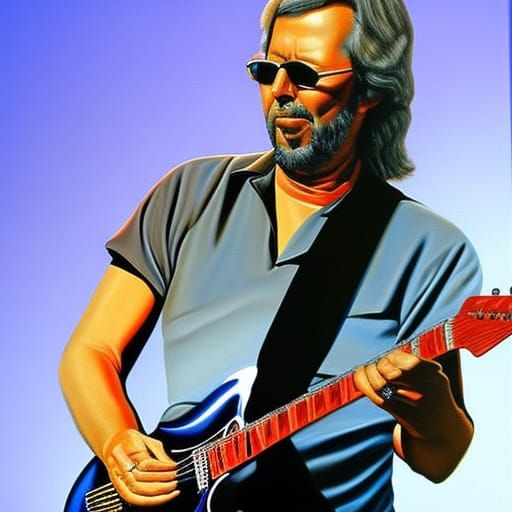 Eric Clapton Figurative - AI Generated Artwork - NightCafe Creator