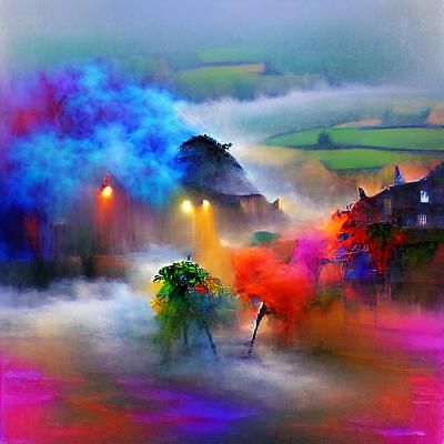 Colourful mist - AI Generated Artwork - NightCafe Creator