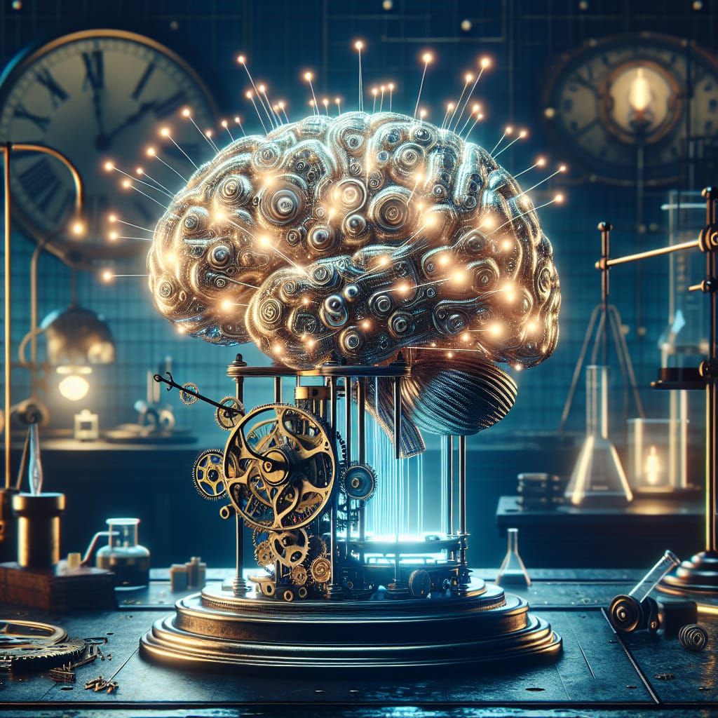 Prof Oddballs' UV Brain Alarm Clock - AI Generated Artwork - NightCafe ...