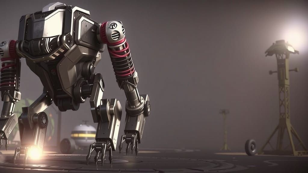 Intricate mecha - Epic Cyberpunk Mech Details in Polished Me...