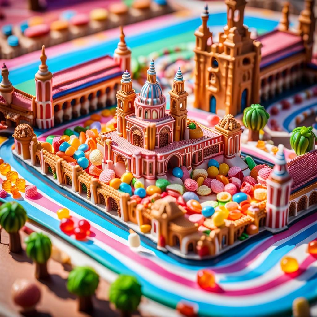 Seville-inspired candy creation - AI Generated Artwork - NightCafe Creator