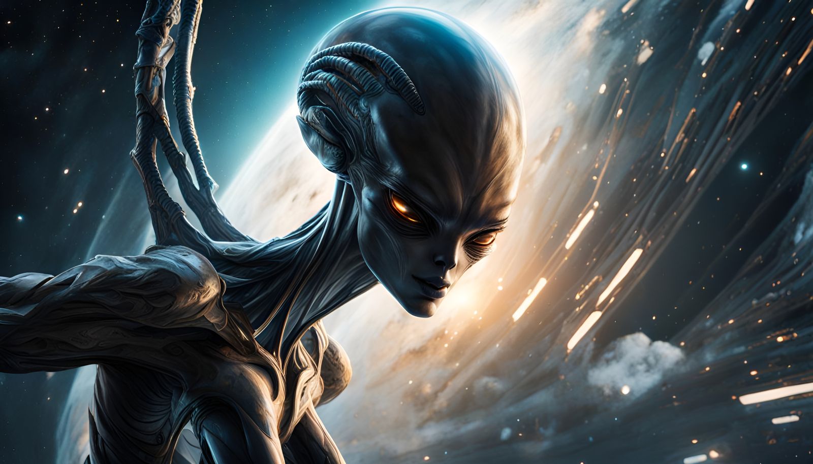 Alien High Orbit - AI Generated Artwork - NightCafe Creator