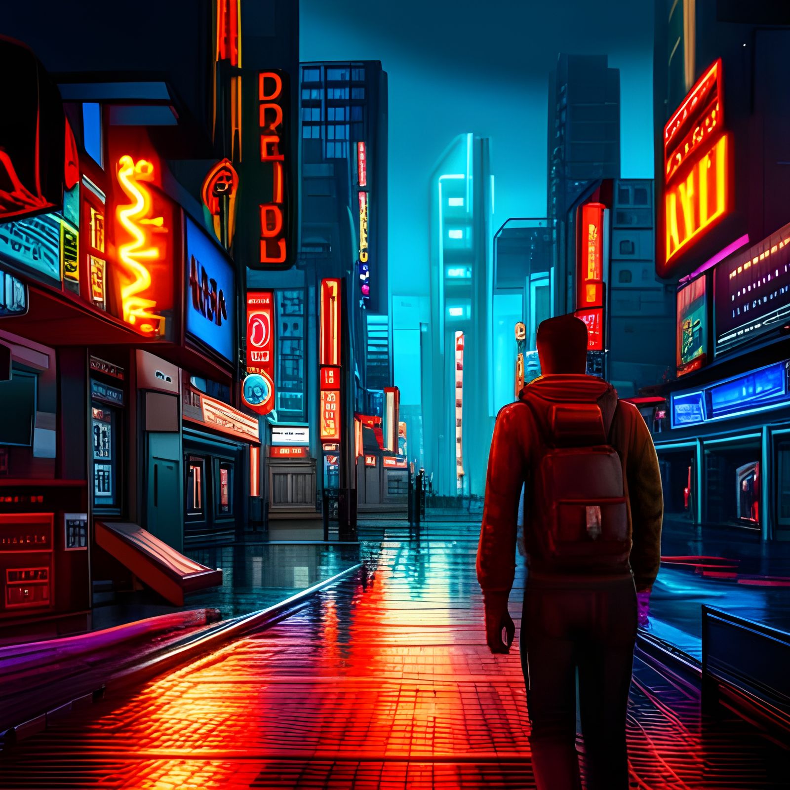 Cyberpunk Citizen - AI Generated Artwork - NightCafe Creator