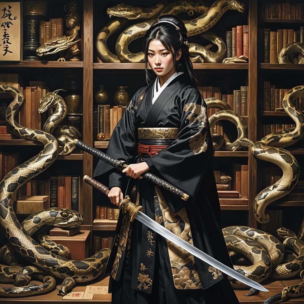 Samurai Girl Niji style 🔥🔥🔥 - AI Generated Artwork - NightCafe Creator