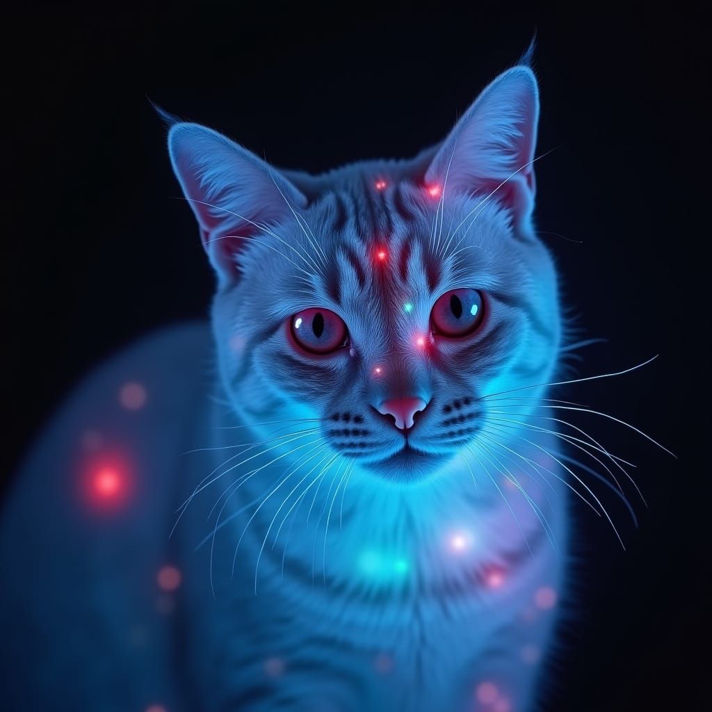 luminescent cat scan of a cat scan