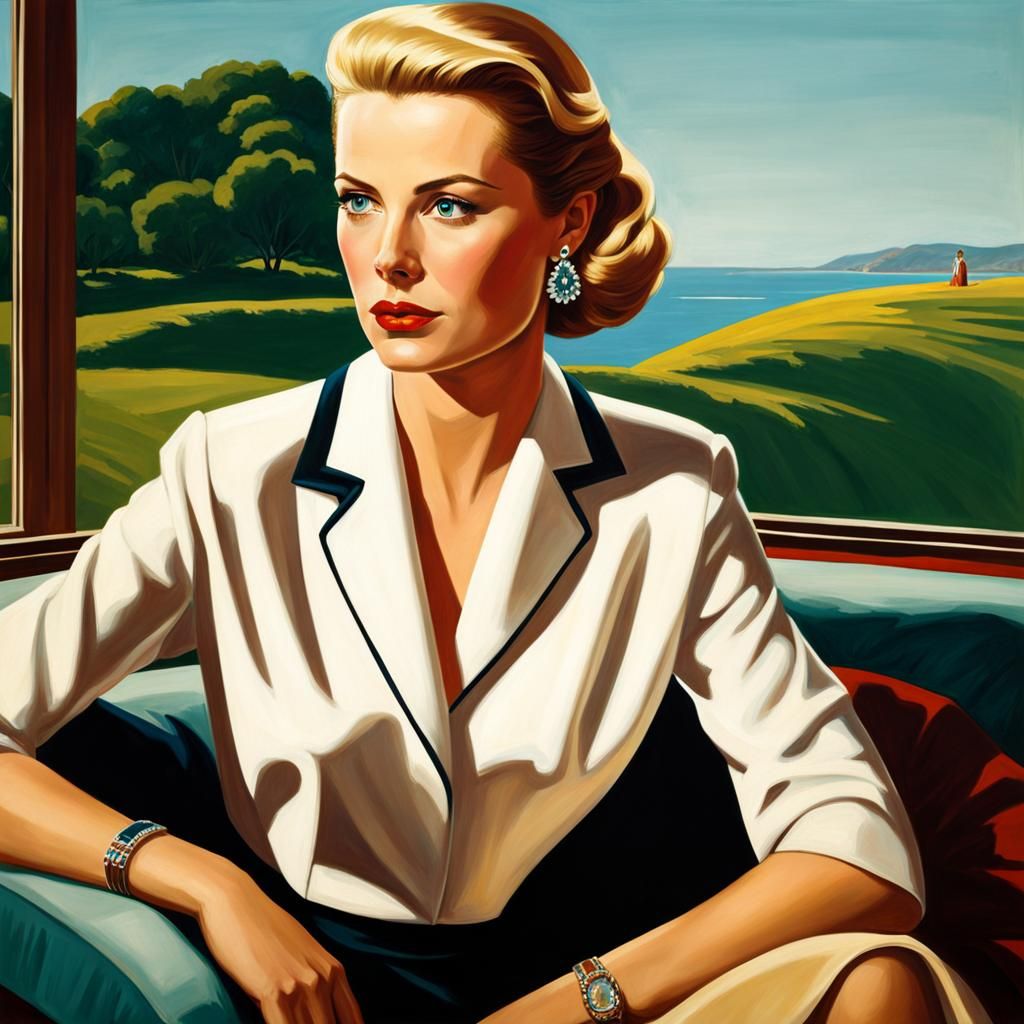 Grace Kelly - AI Generated Artwork - NightCafe Creator