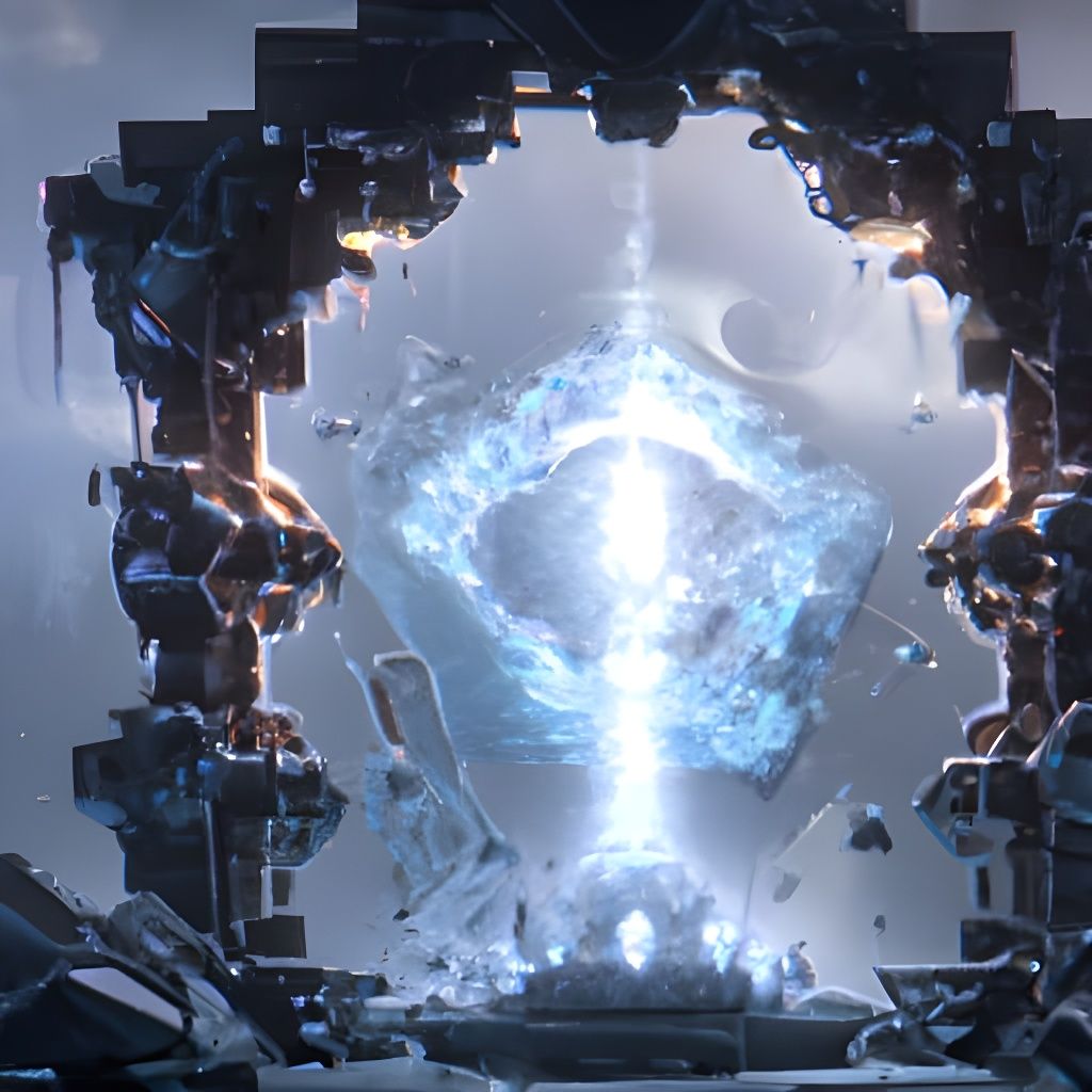 The crystal gate, to another world, scifi, highly detailed, atmospheric ...