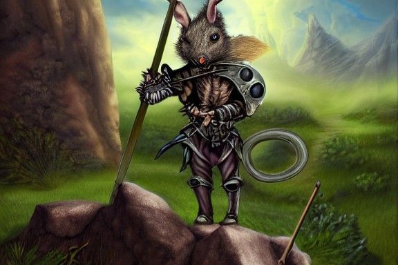 Art by John Loren; chibi Skaven [Antropomorphic Rat] whimsical ...