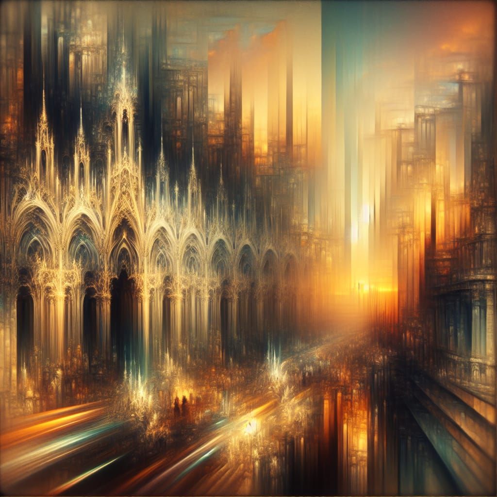 Ambient City - AI Generated Artwork - NightCafe Creator