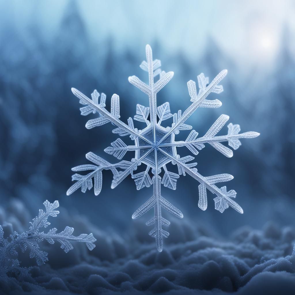 snowflake - Breathtakingly Beautiful Snowflake in Ethereal ...