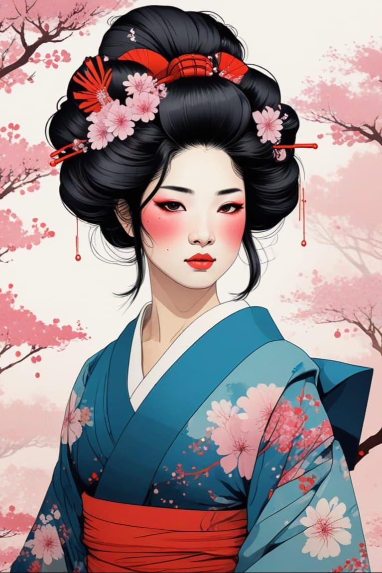 Geisha_Trials with Conrad Roset - Geisha Goddess Smirks Bene...