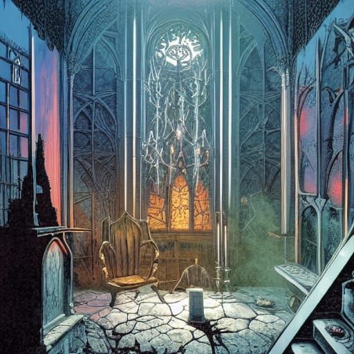 Macabre House Interior - AI Generated Artwork - NightCafe Creator