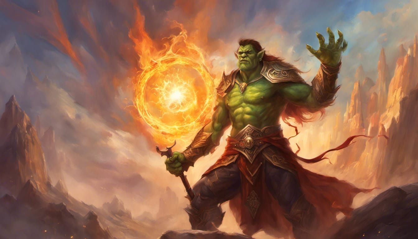 Orc Mage - AI Generated Artwork - NightCafe Creator