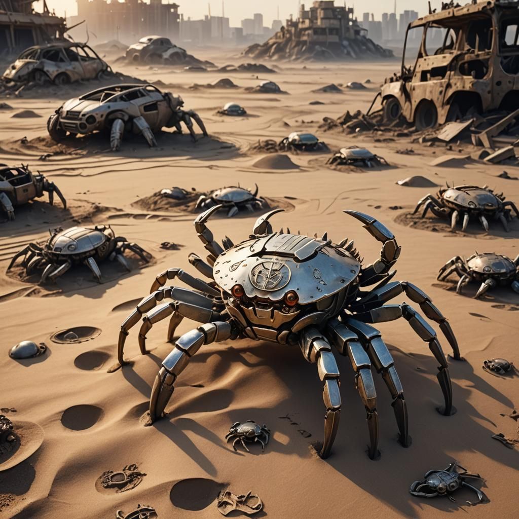 cyborg crab - AI Generated Artwork - NightCafe Creator