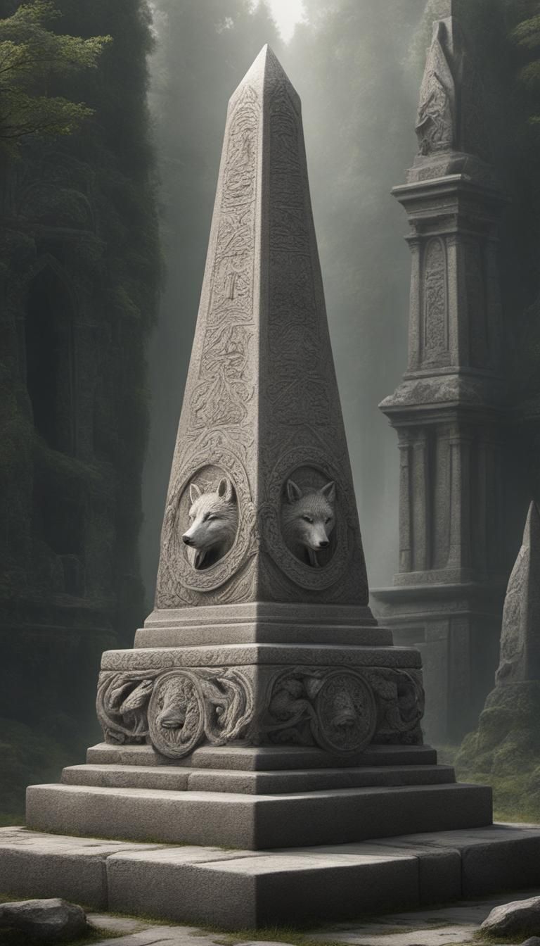 Wolf Shrine II - AI Generated Artwork - NightCafe Creator