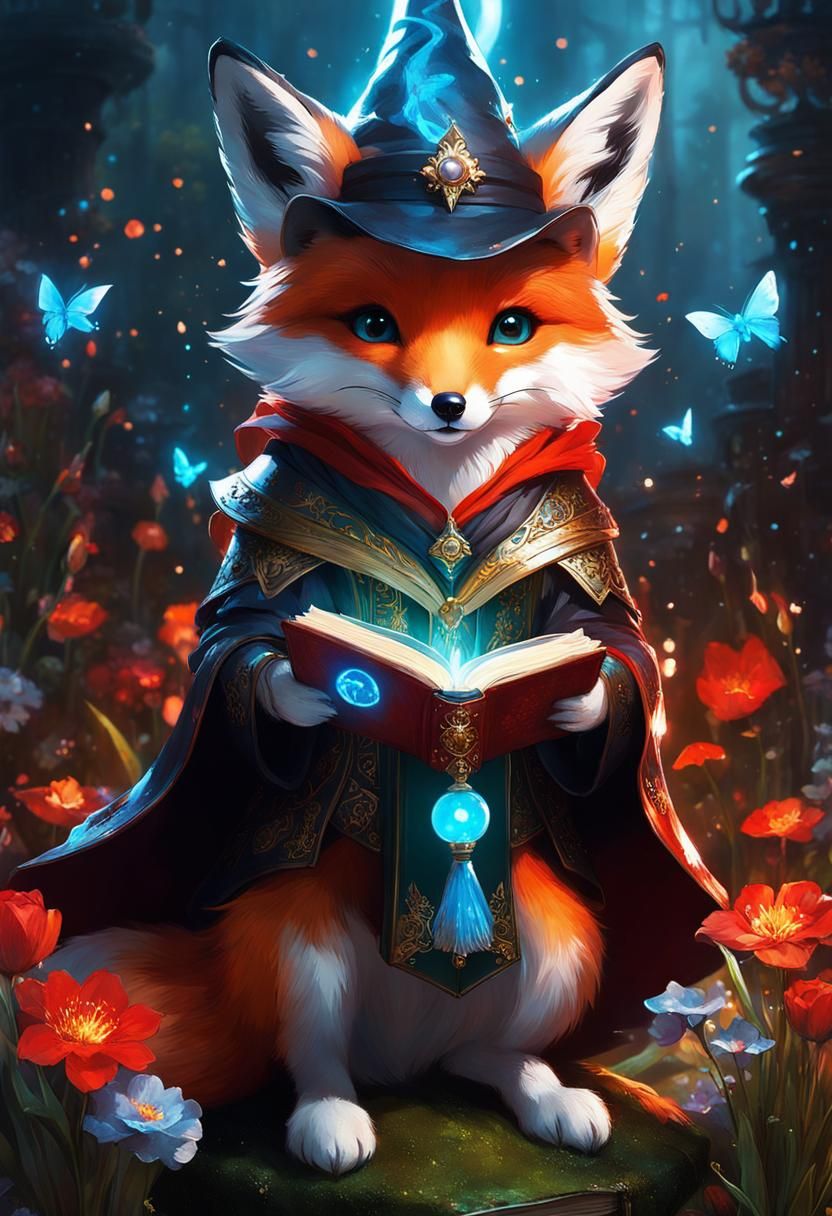Wizard Fox - AI Generated Artwork - NightCafe Creator