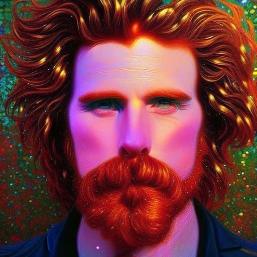 male actor Courtney Gains, his highly detailed handsome face ...