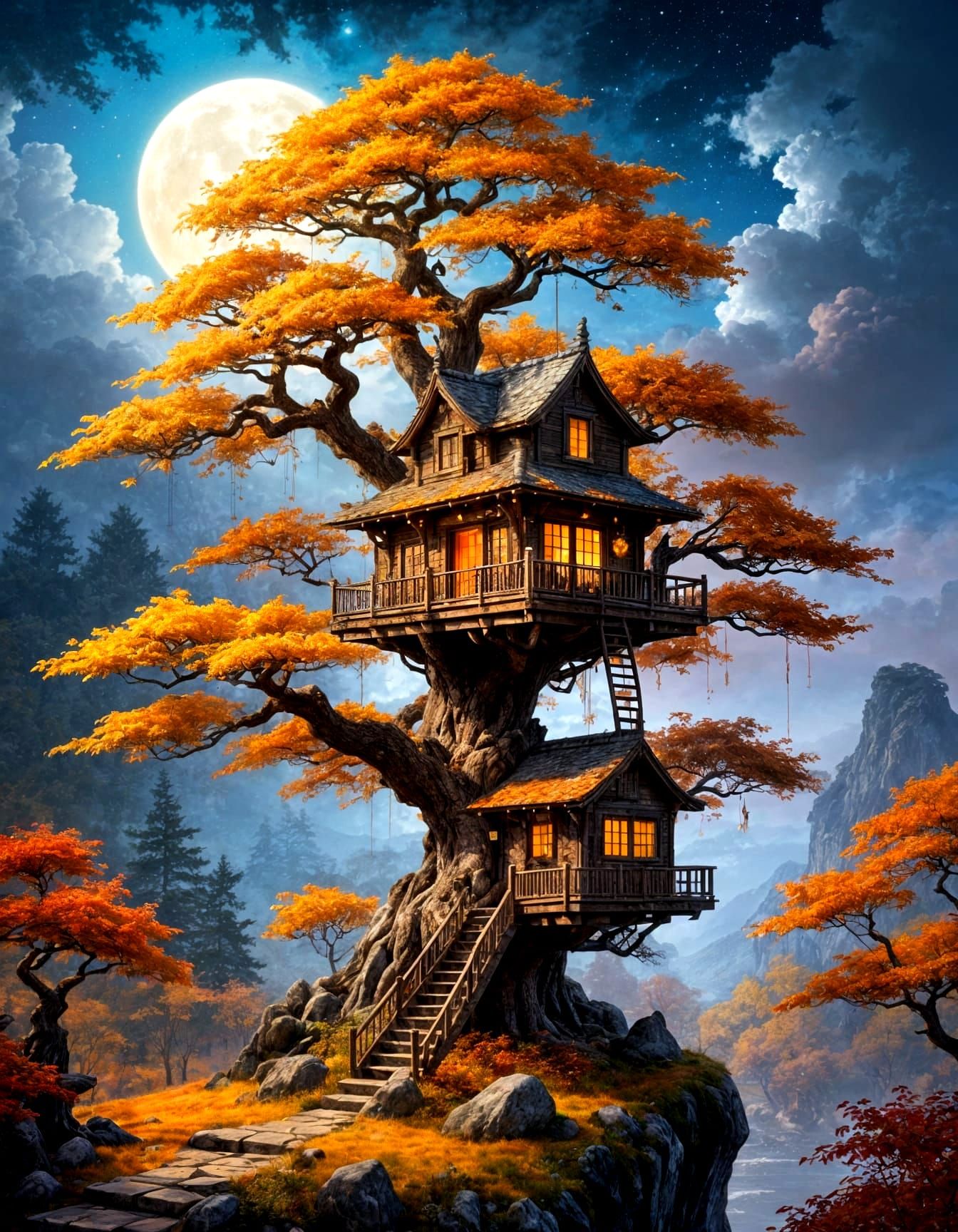 Bonsai Treehouse in Autumn 🍂 - Bonsai Treehouse in Autumn ...