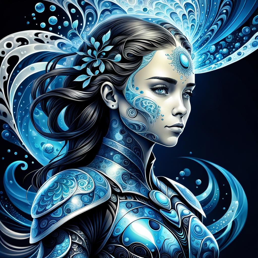 Water elementalist! - AI Generated Artwork - NightCafe Creator