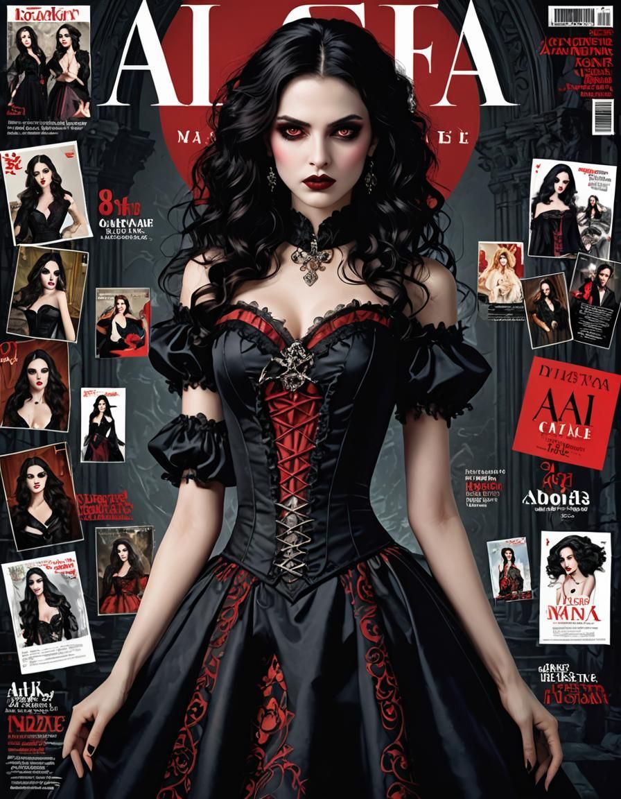 Vampire magazine - AI Generated Artwork - NightCafe Creator