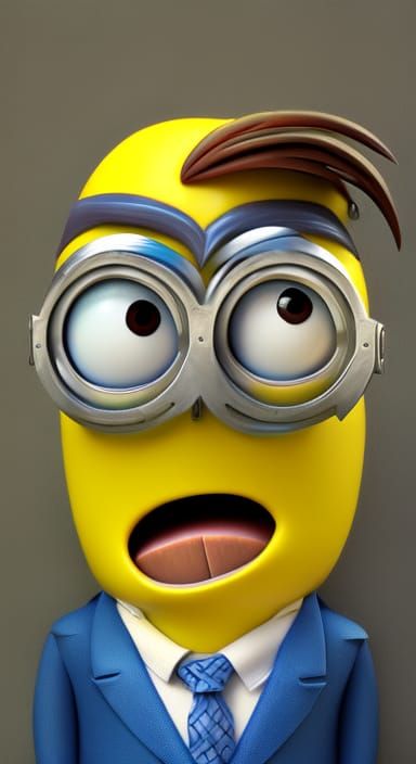 Some freaky Minion - AI Generated Artwork - NightCafe Creator