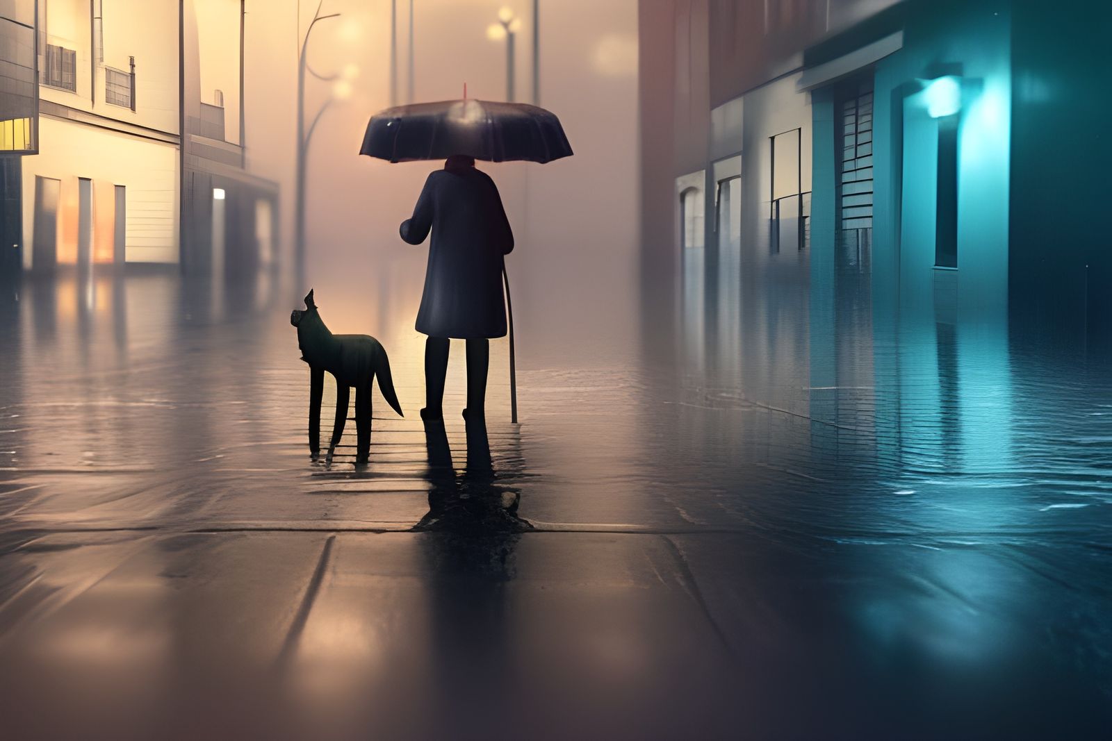 Night Walking - AI Generated Artwork - NightCafe Creator